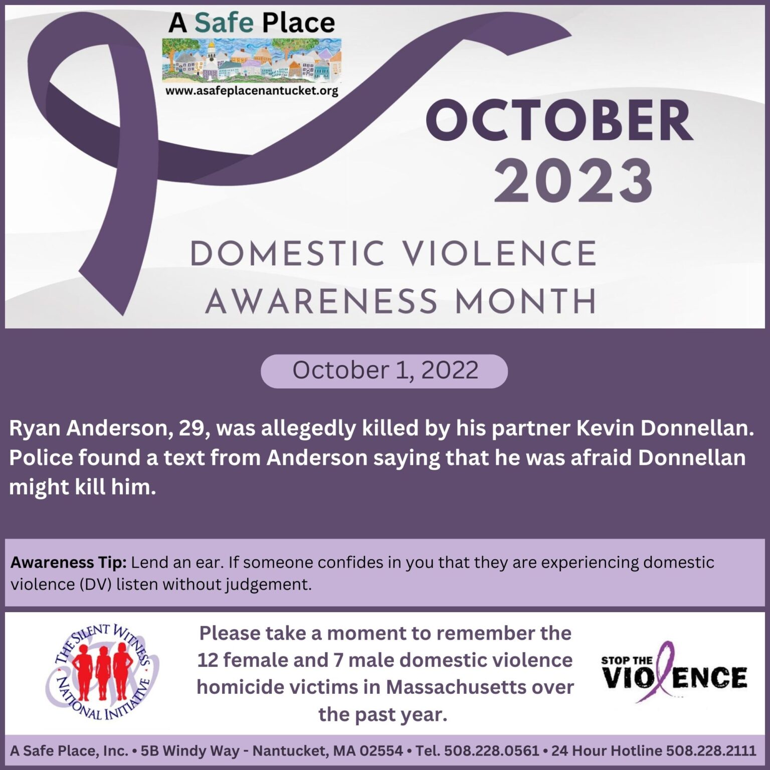 Silent Witness Project: Massachusetts DV Homicide Victims (Oct. 2022 ...