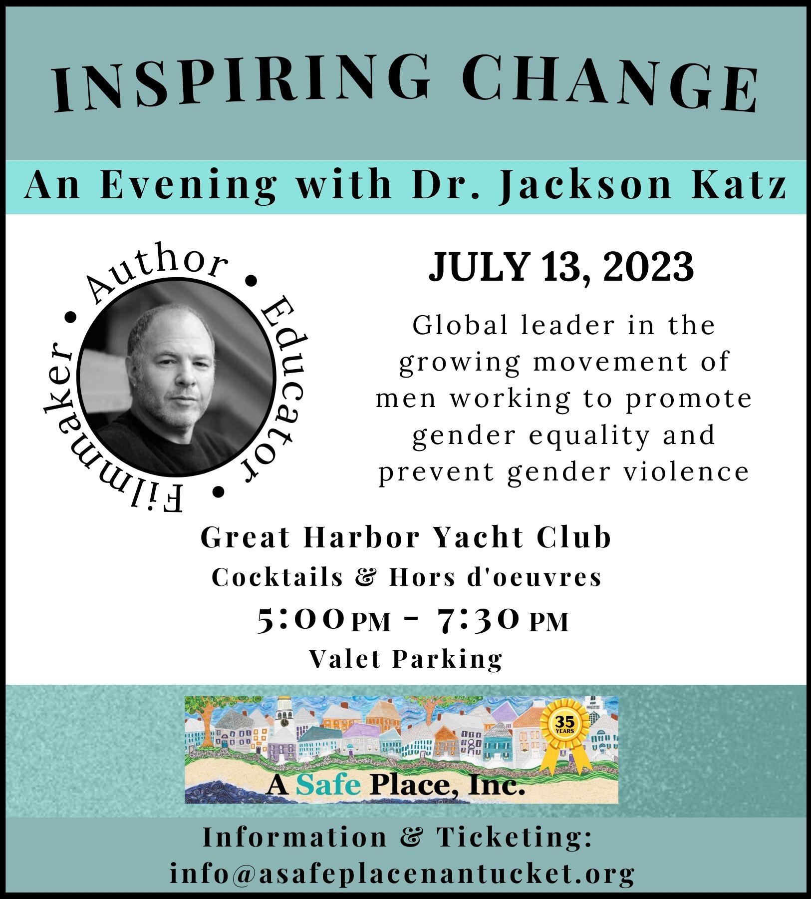 TICKETS ON SALE NOW! Inspiring Change: An Evening With Dr. Jackson Katz ...